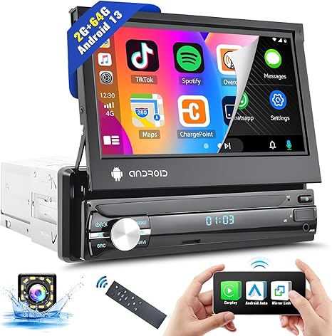 Podofo 1 DIN MP5 Car Multimedia Player with Bluetooth & RDS Features
